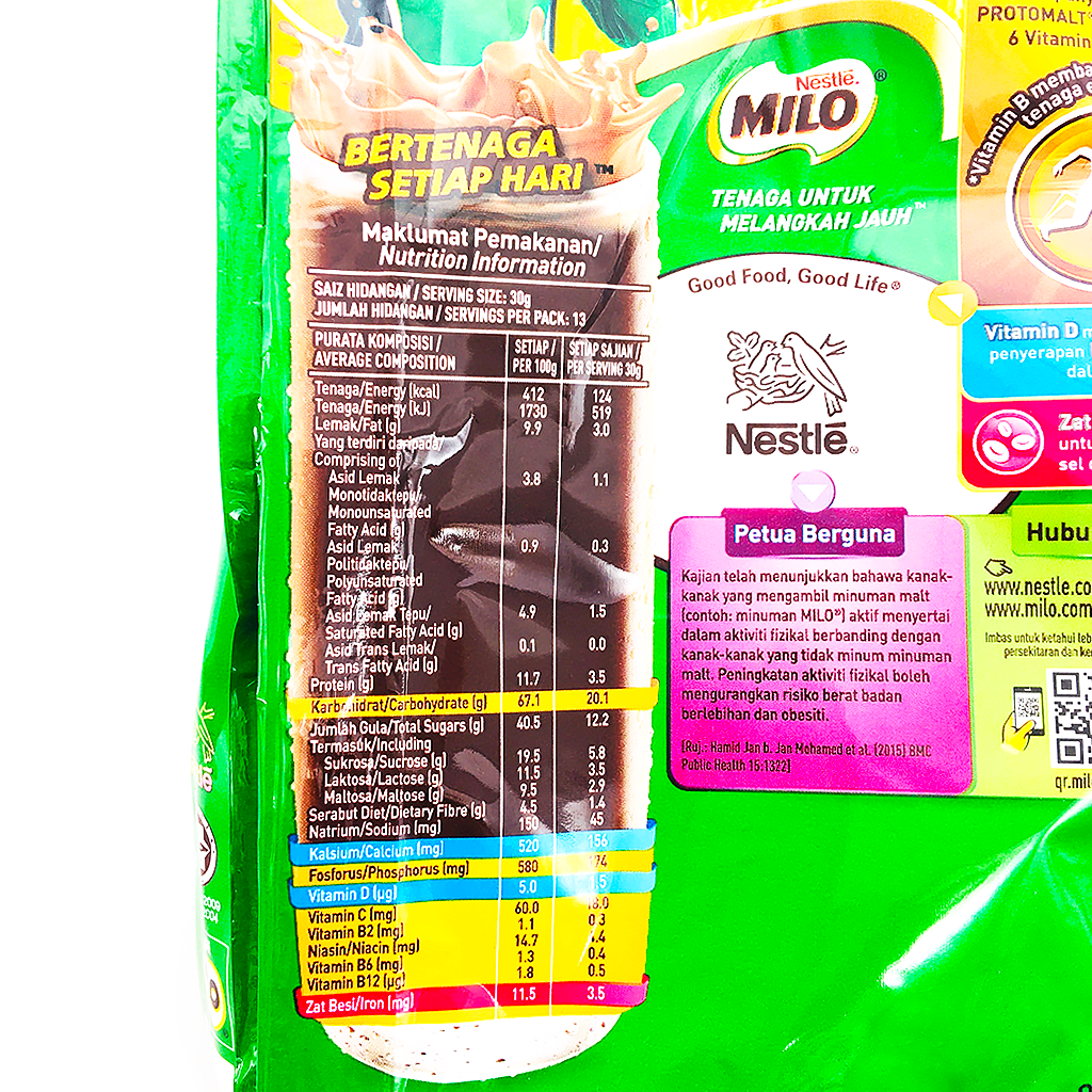 Milo Nutrition Facts Malaysia - Home Alqu